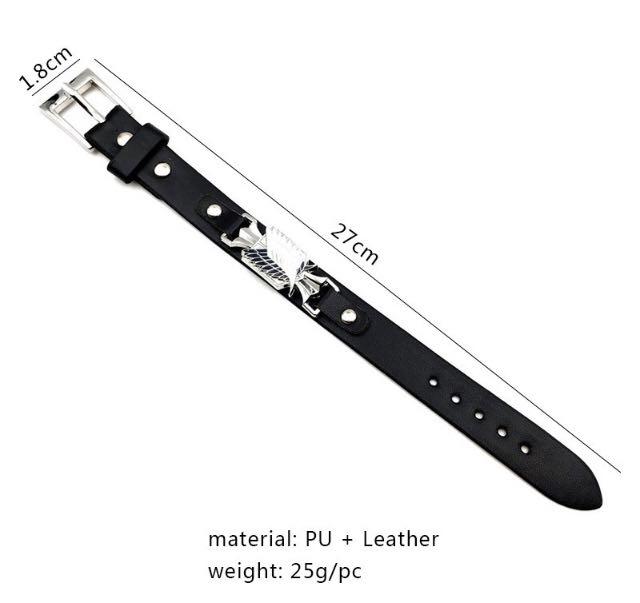 [2 TYPES to choose from] Attack on titan bracelet shingeki no kyojin ...