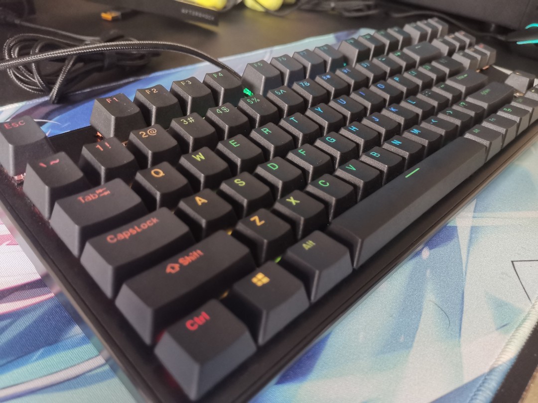 AFTERSHOCK ODEN Mechanical Gaming Keyboard Brown Switches with RGB ...