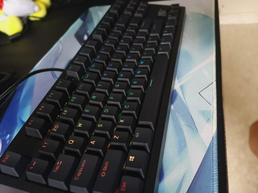AFTERSHOCK ODEN Mechanical Gaming Keyboard Brown Switches with RGB ...