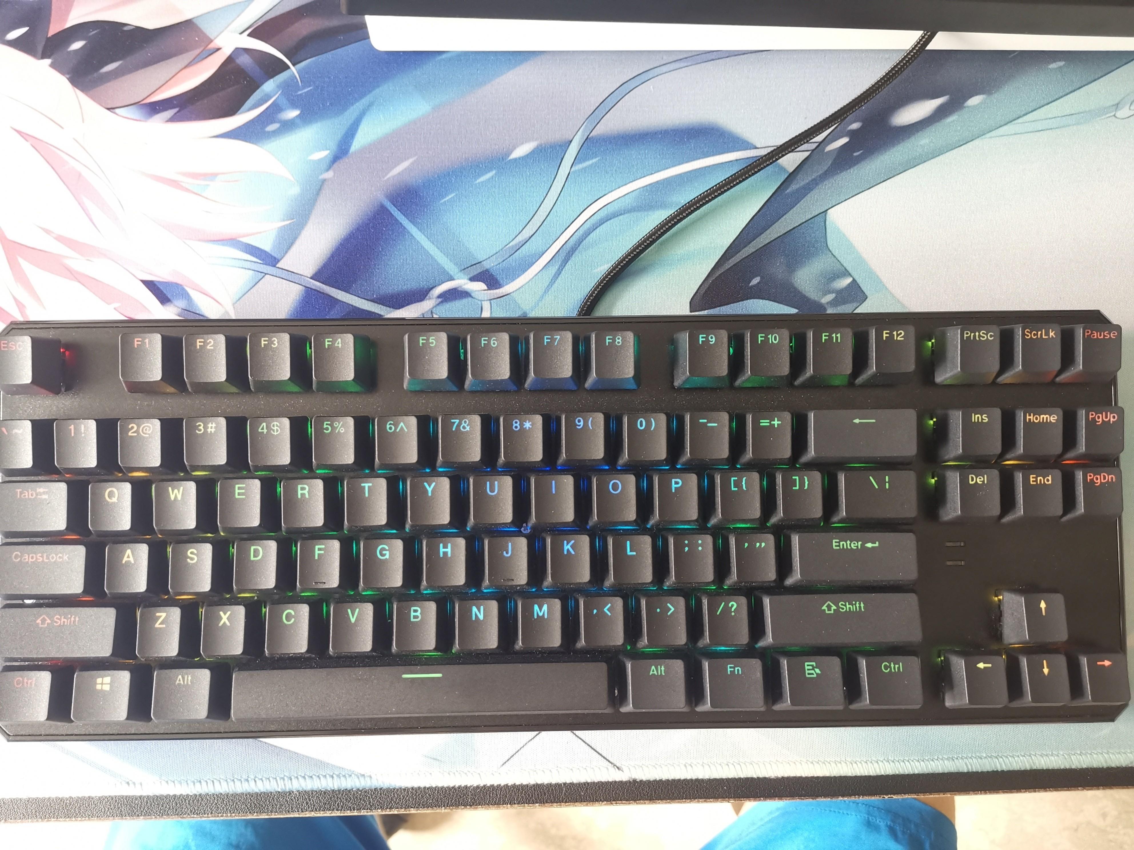 AFTERSHOCK ODEN Mechanical Gaming Keyboard Brown Switches with RGB ...