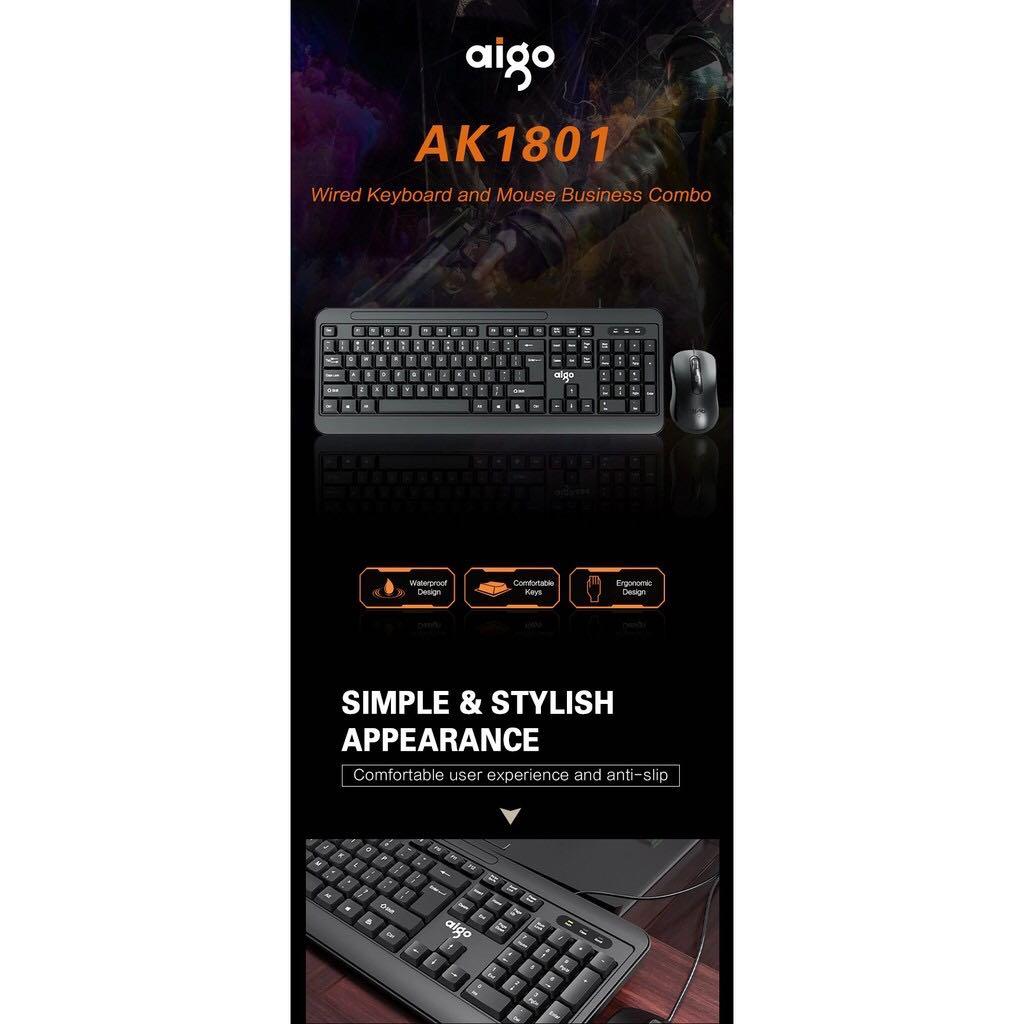 Aigo Keyboard, Computers & Tech, Parts & Accessories, Computer Keyboard ...