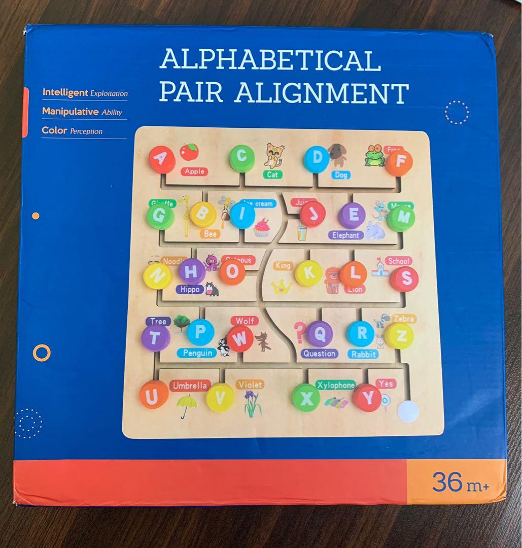 Learning - Alphabetical pair alignment, Hobbies & Toys, Toys & Games on ...