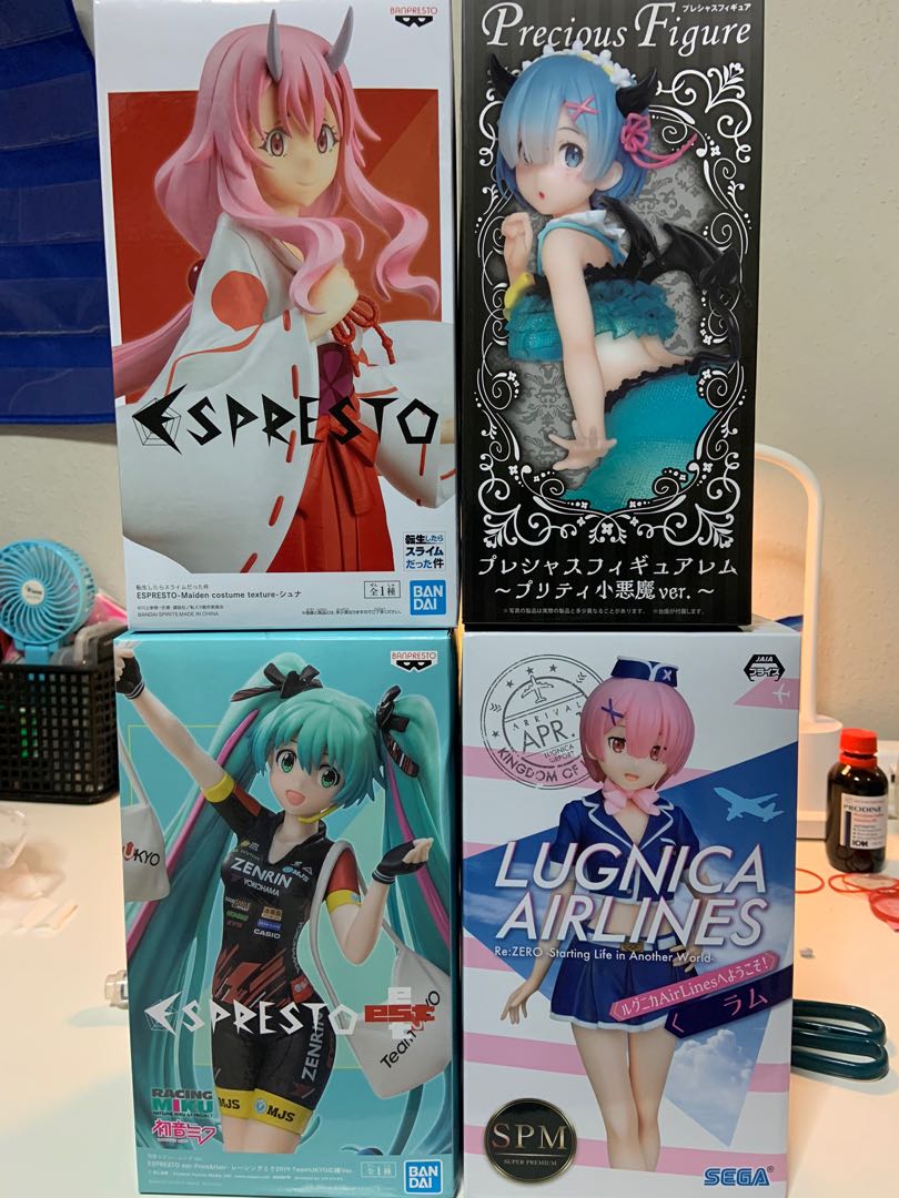 Re Zero Hatsune Miku Slime Tensei Anime Figurine clearance, Hobbies ...