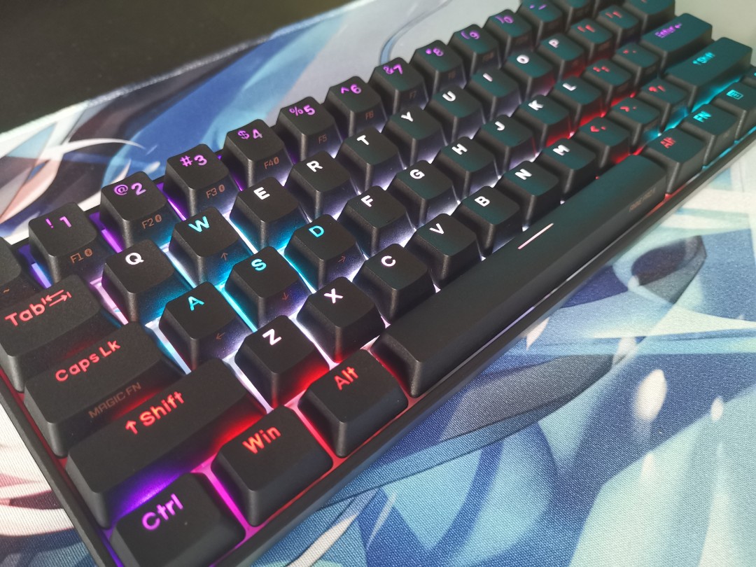 Anne Pro 2 Wired/Wireless Mechanical Keyboard w/ gateron brown switches ...