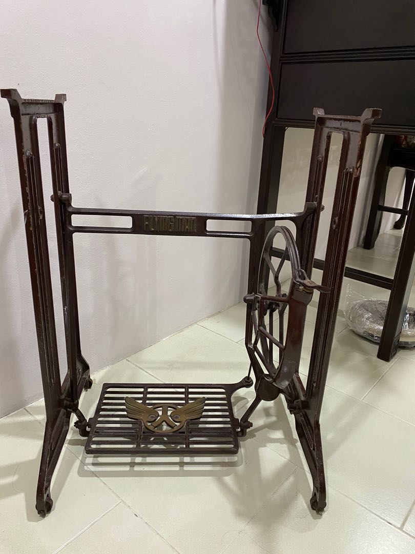 Antique sewing machine stand, Everything Else on Carousell