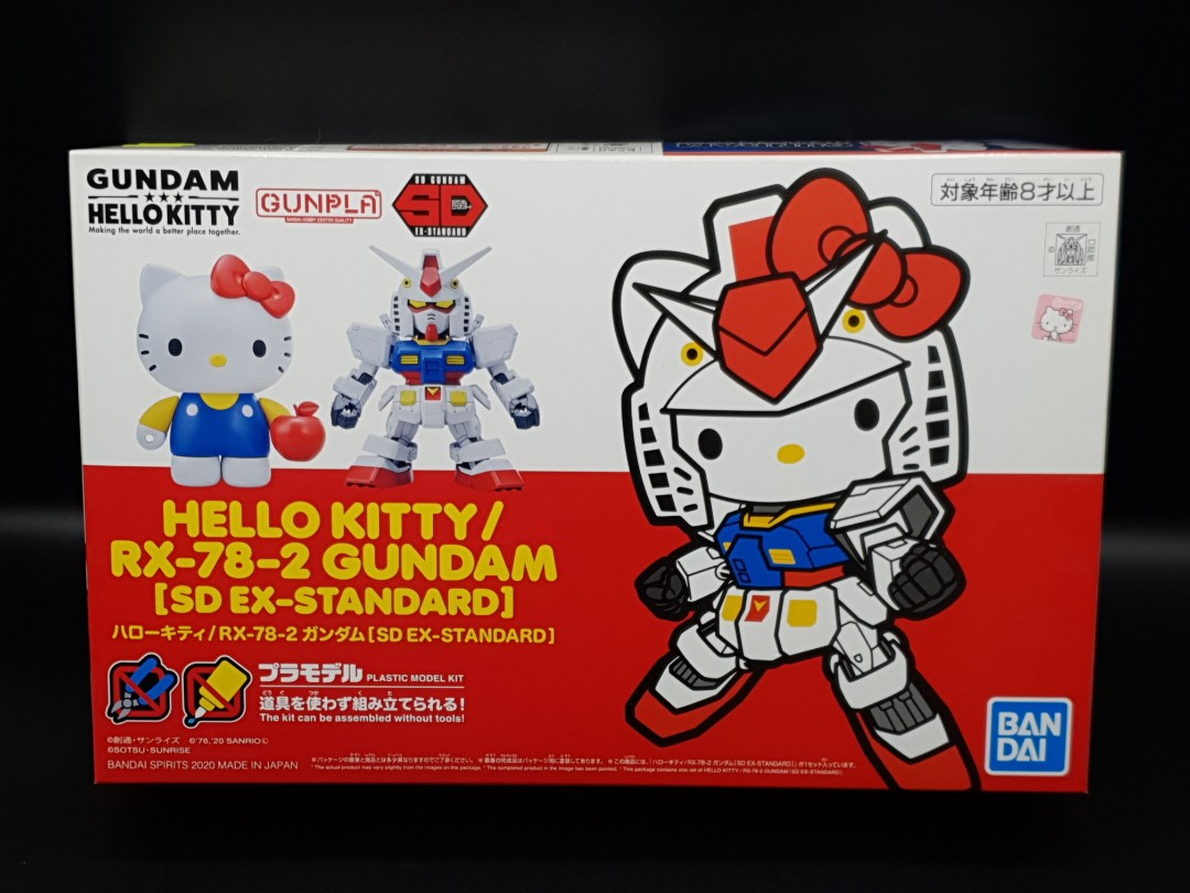 BANDAI HELLO KITTY X GUNDAM, Hobbies & Toys, Toys & Games on Carousell