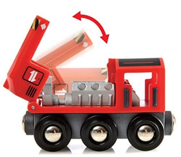 BRIO Rail and Road Crane Set E33208 Wooden Train Set Open Ended ...