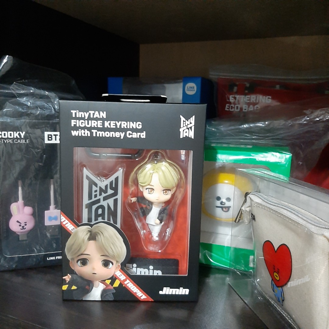 [SOLD] - AVAILABLE FOR PRE-ORDER] BTS TINYTAN KEYRING WITH TMONEY CARD - JIMIN, Hobbies & Toys ...
