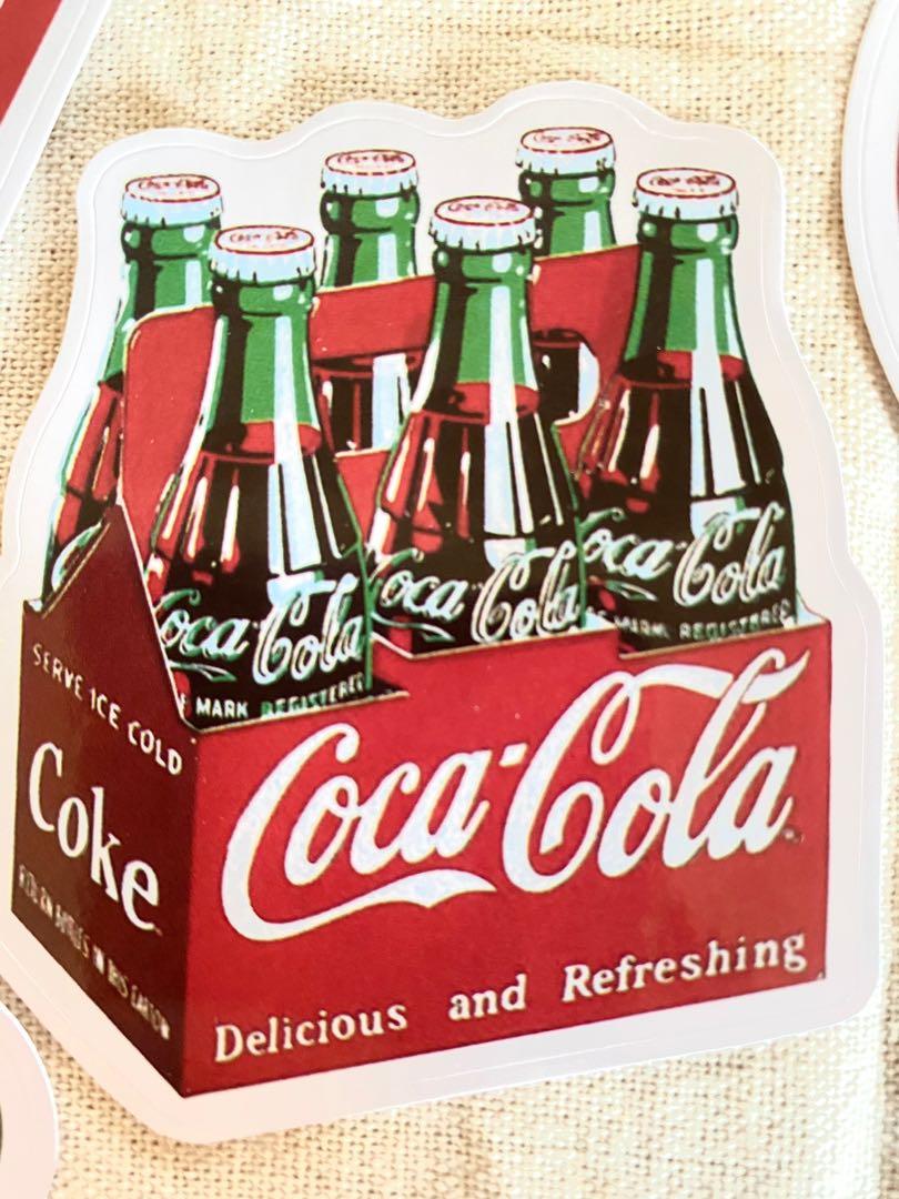 Coca Cola retro stickers, luggage stickers, decorative, Hobbies & Toys ...