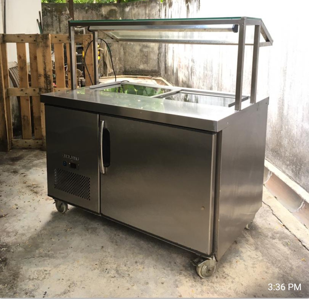 Commercial berjaya one door chiller with splashguard, TV & Home ...