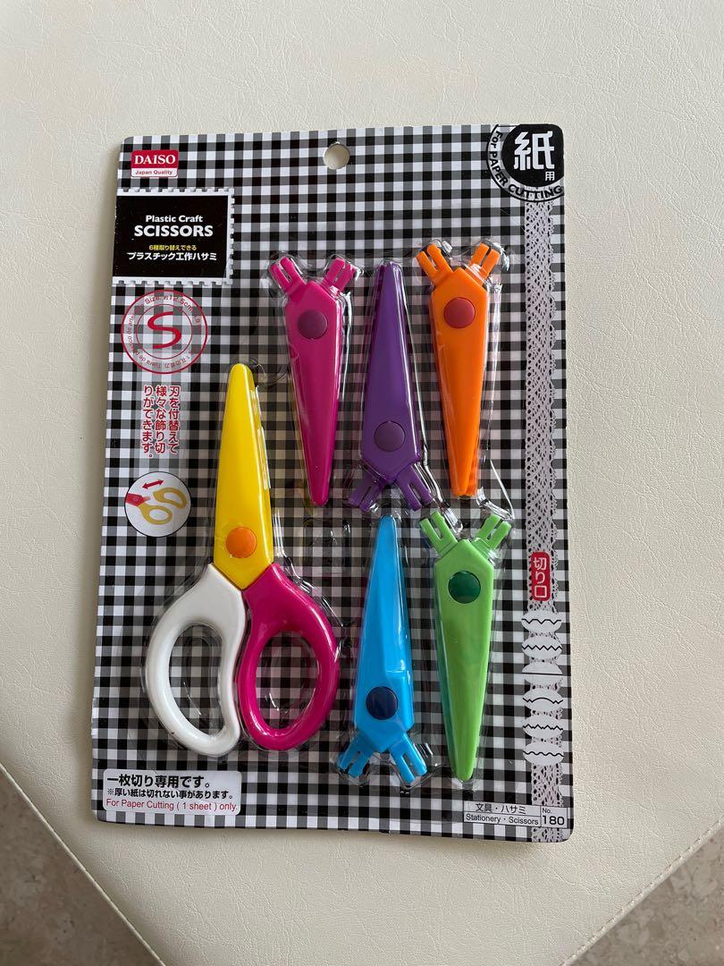 Daiso plastic craft scissors, Hobbies & Toys, Stationery & Craft, Craft ...
