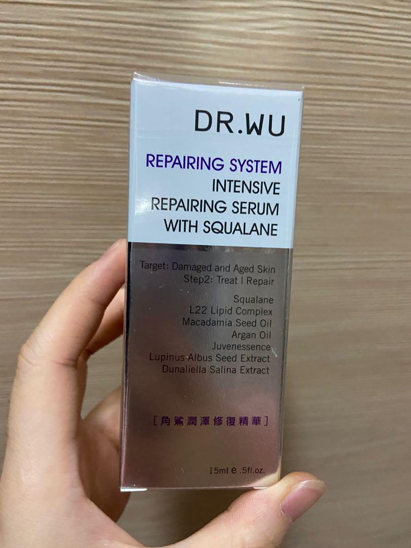 dr.wu 角鯊潤澤修復精華15ML DrWu Repairing System Intensive Repairing Sérum With Squalane , 美容＆個人護理, 健康及 ...