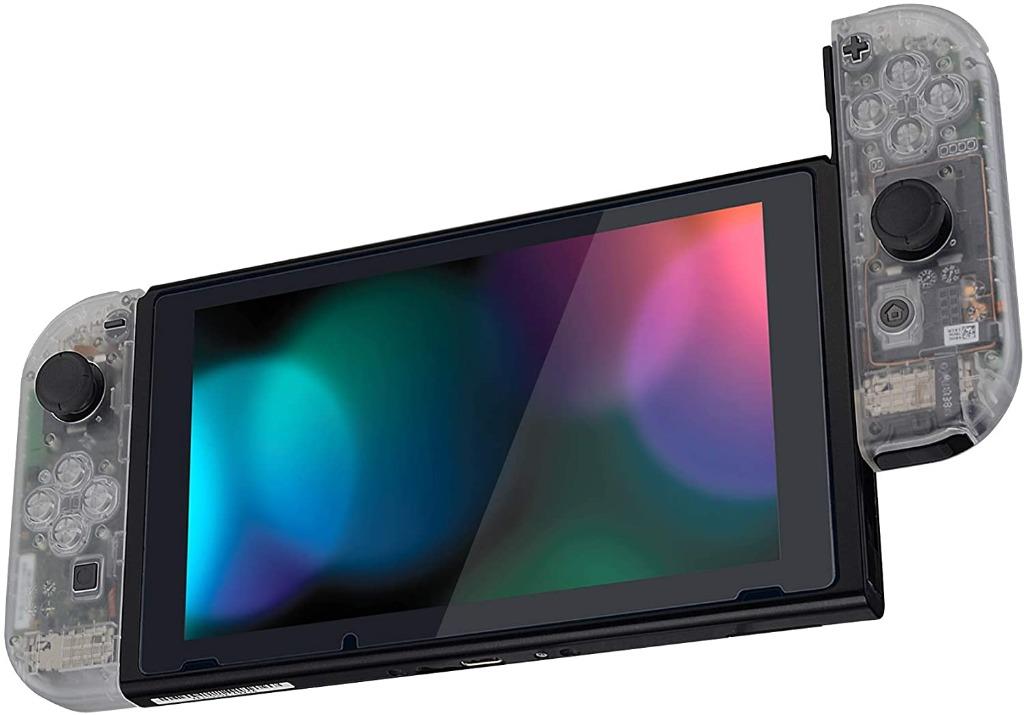 eXtremeRate Transparent Clear Joycon Handheld Controller Housing with ...