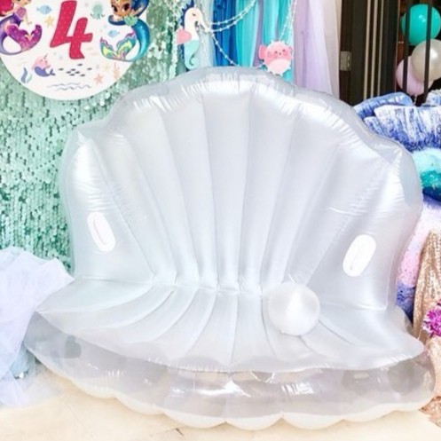 Giant Inflatable Seashell Float with Pearl Ball, Toys & Games, Others ...