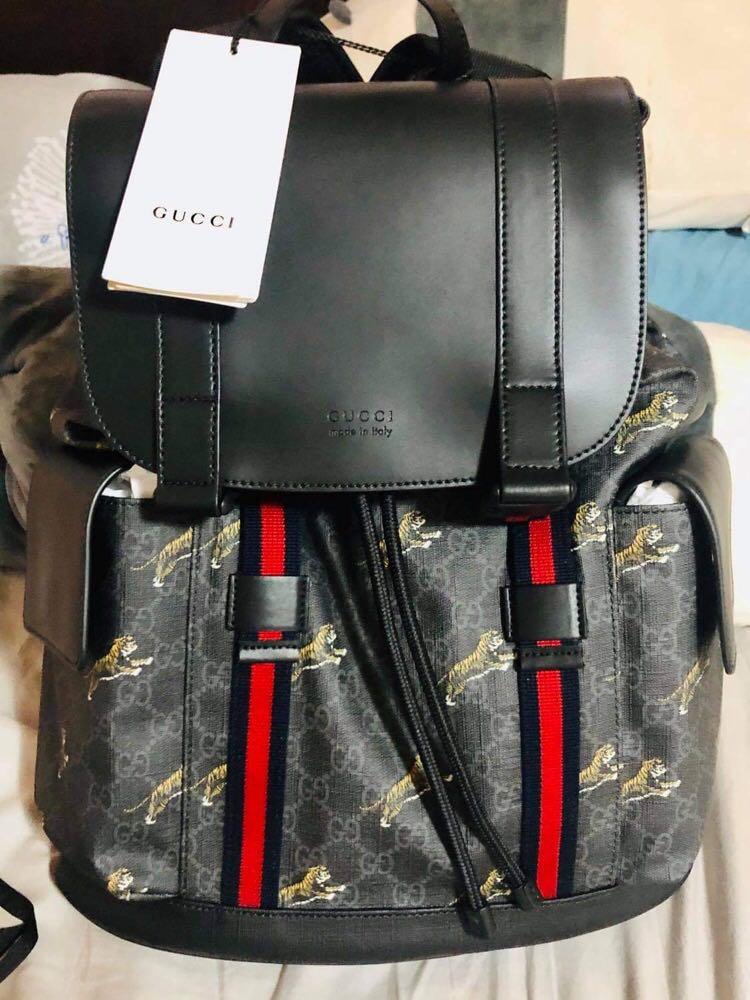 Gucci Bestiary Backpack with Tigers, Luxury, Bags & Wallets on Carousell