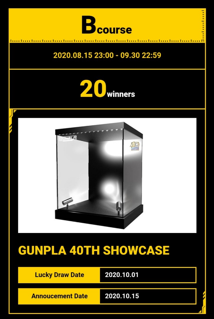 Gundam Gunpla 40th anniversary showcase display case, Hobbies & Toys ...
