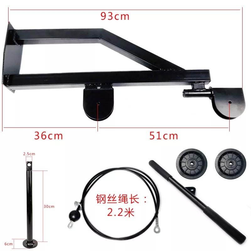 Home Gym Wall-mounted Cable Attachments Workout System, Sports ...