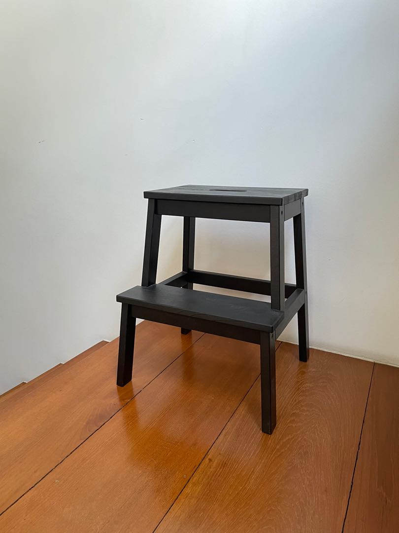 Ikea Bekvam Black Step Stool, Babies & Kids, Baby Nursery & Kids ...
