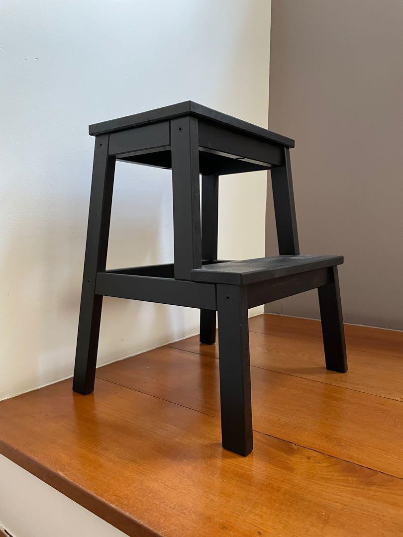 Ikea Bekvam Black Step Stool, Babies & Kids, Baby Nursery & Kids ...