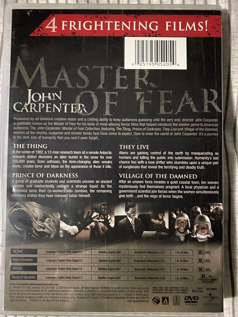 John Carpenter Collection DVD, Hobbies & Toys, Music & Media, CDs ...