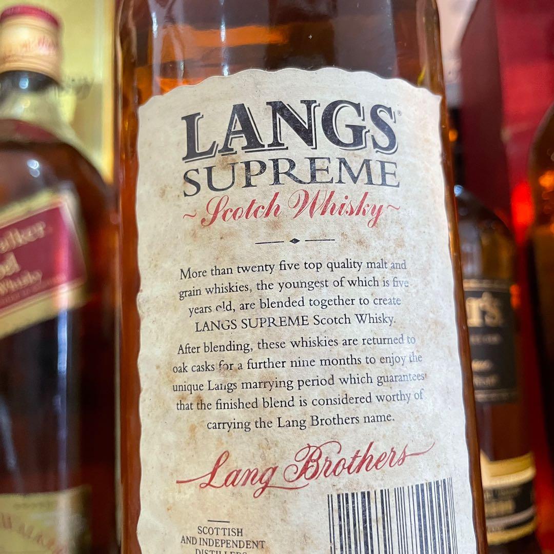 Langs Supreme Whisky 1980s 750ml, Food & Drinks, Alcoholic Beverages on ...