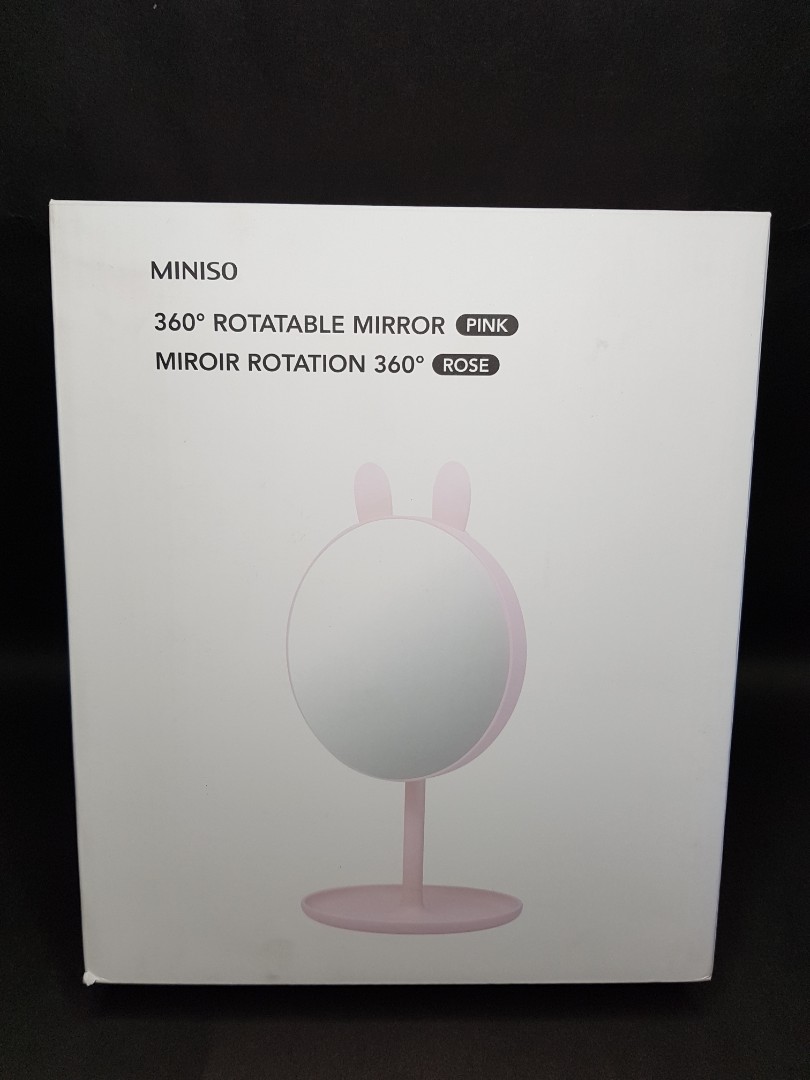 MINISO 360° Rotatable Mirror, Furniture & Home Living, Home Decor ...