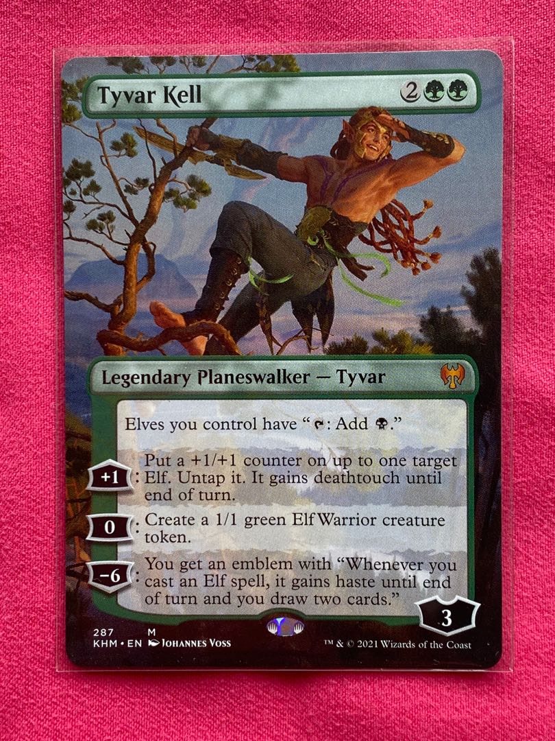 MTG: Tyvar Kell (Borderless), Hobbies & Toys, Toys & Games on Carousell