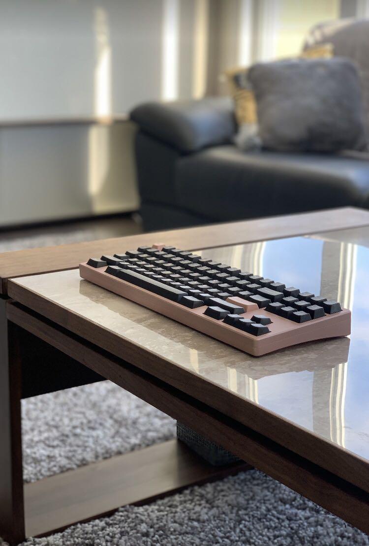 Pink KFE CE (WKL) custom mechanical keyboard gmk, Computers & Tech ...