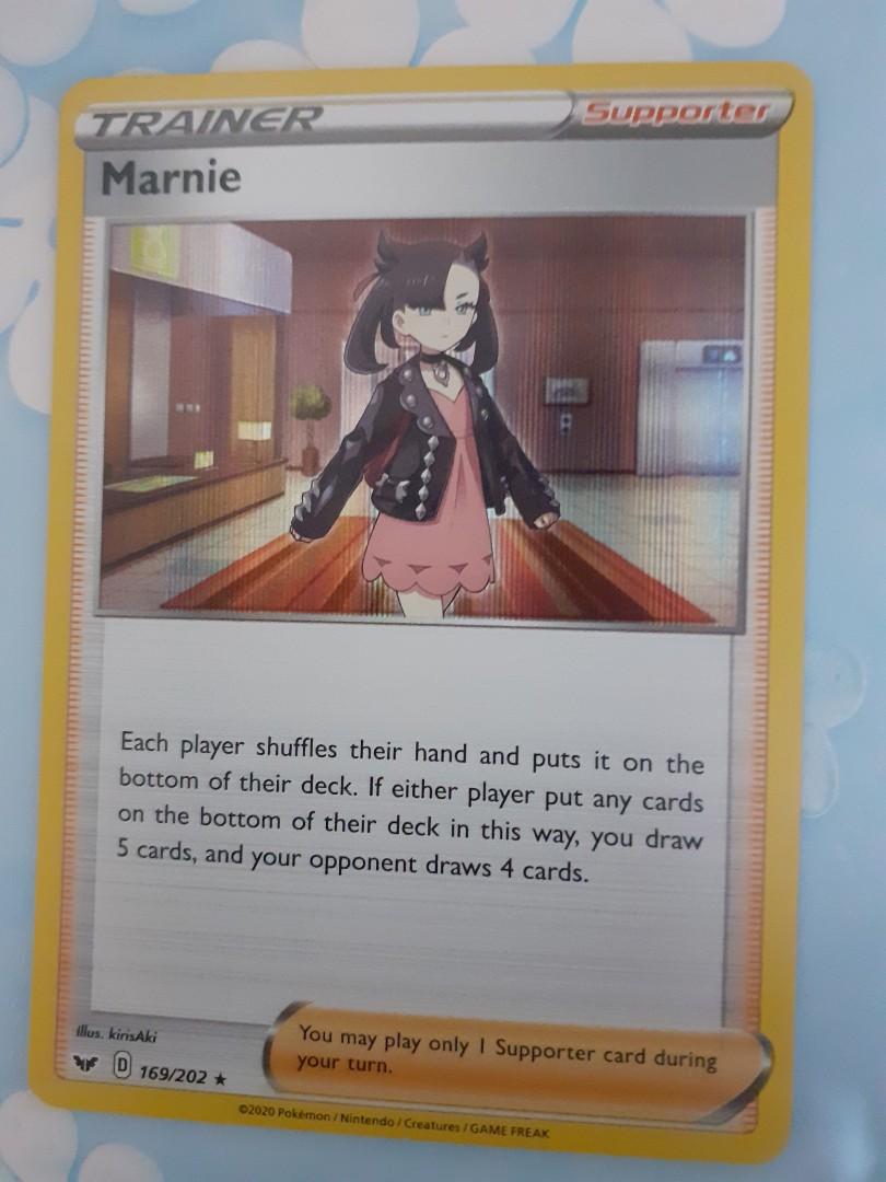 Pokemon Card -Marnie Rare Trainer Card (Holo), Hobbies & Toys, Toys ...