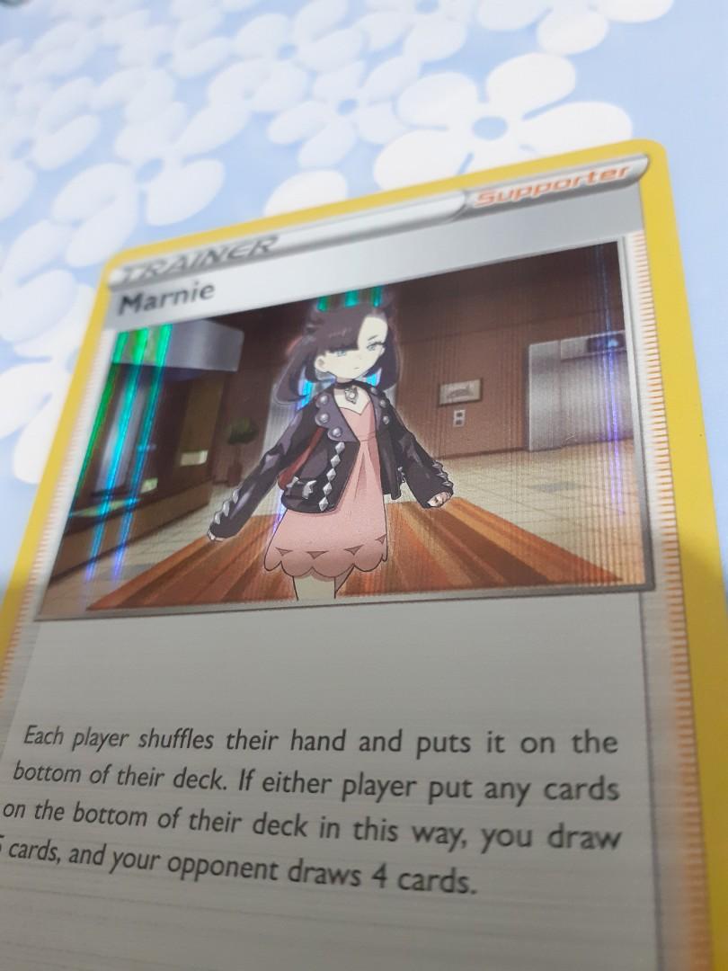 Pokemon Card -Marnie Rare Trainer Card (Holo), Hobbies & Toys, Toys ...