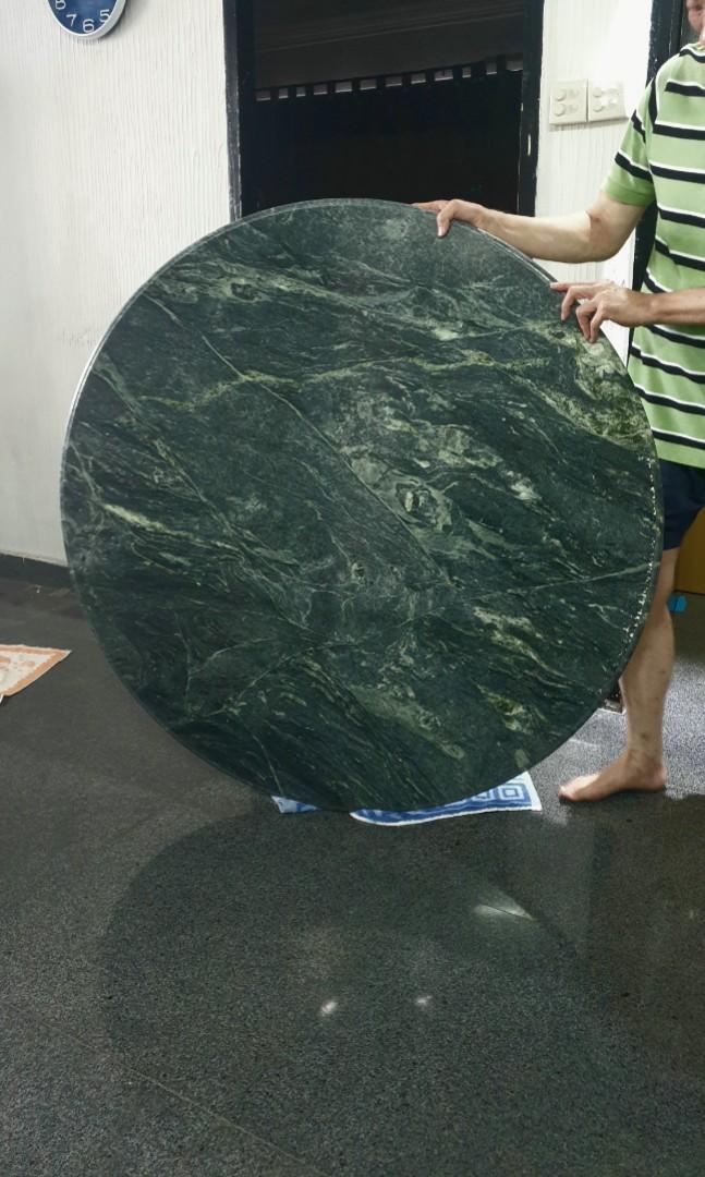 Round Granite Stone Table Top 120cm Diameter, Furniture & Home Living ...