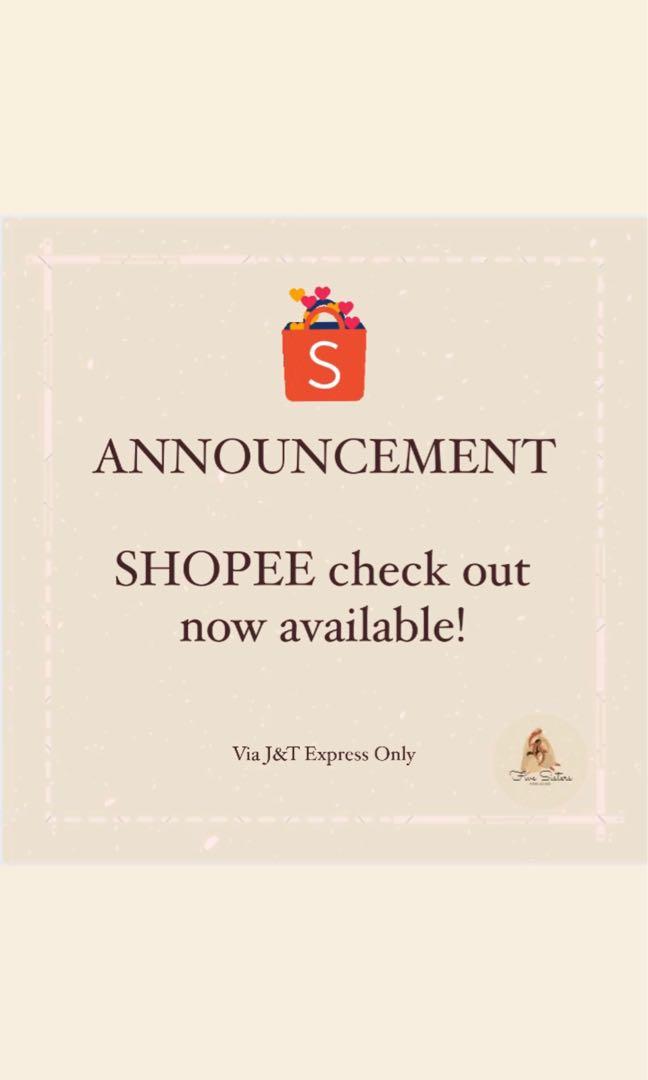 SHOPEE CHECKOUT AVAILABLE, Announcements on Carousell