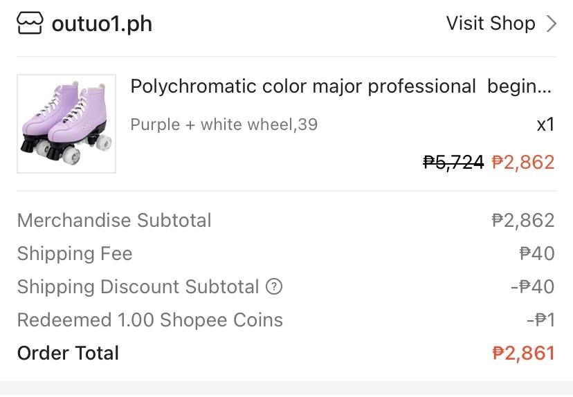 Shopee Roller Skates, Sports Equipment, Sports & Games, Skates ...