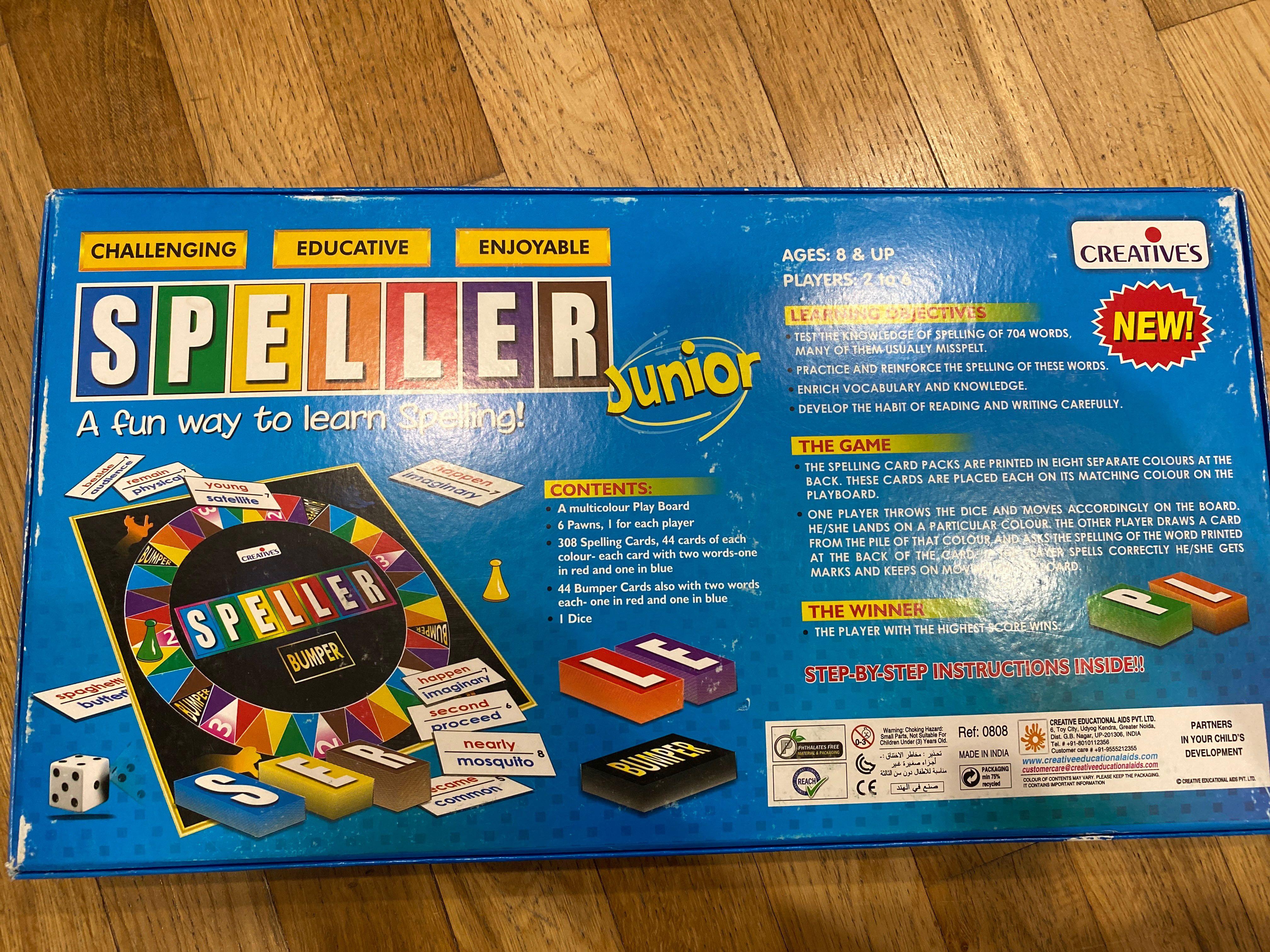 Speller board game, Hobbies & Toys, Toys & Games on Carousell