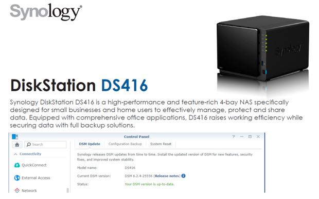 Synology DiskStation DS416, Computers & Tech, Parts & Accessories ...