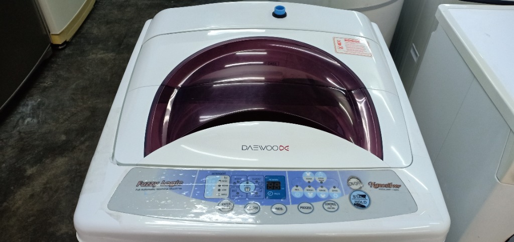 WASHING MACHINE DAEWOO 11KG TOP LOAD RED, TV & Home Appliances, Washing ...