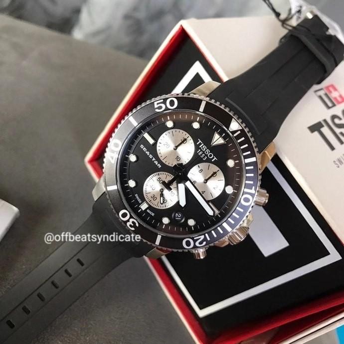 100% Original Tissot Seastar Chronograph Men's Watch T120.417.17.051.00 ! pre-order, accept ...