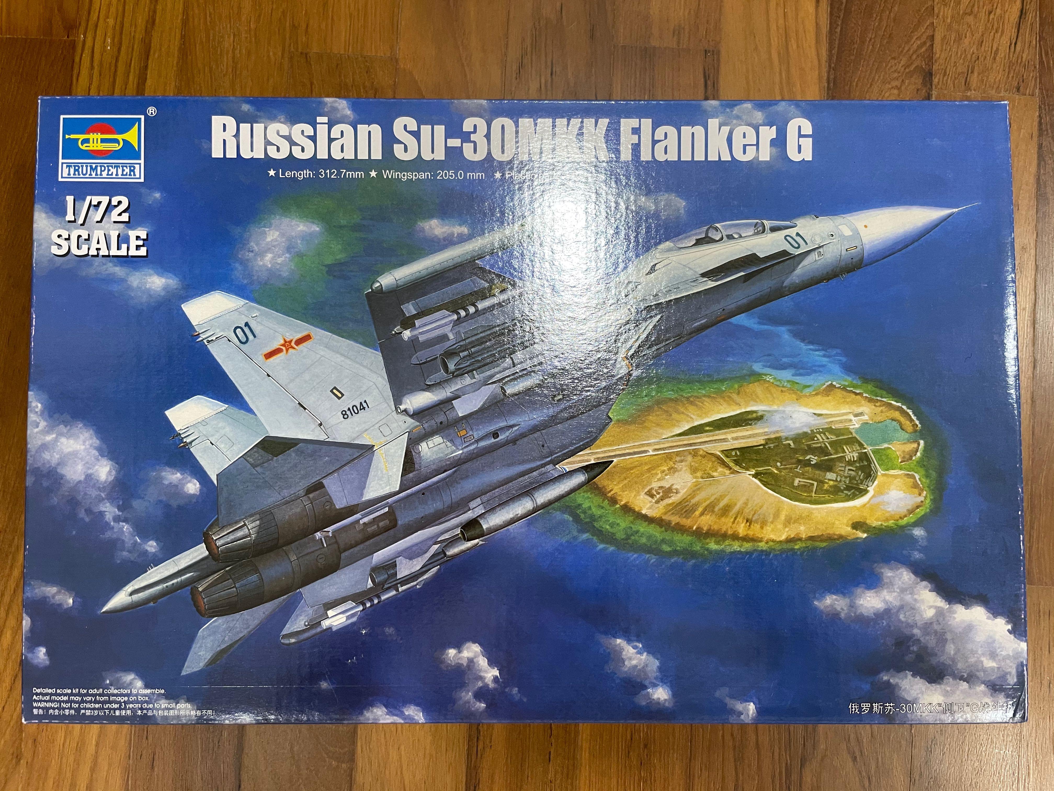 1/72 Trumpeter Russian Su-30MKK Flanker G, Hobbies & Toys, Toys & Games ...