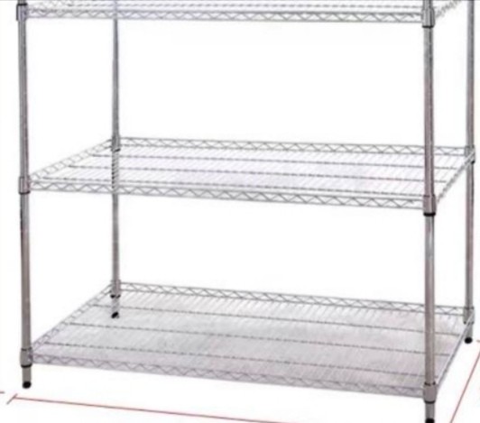 3 tier stainless steel rack, Furniture & Home Living, Furniture ...