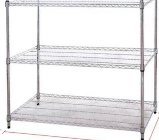 3 tier stainless steel rack, Furniture & Home Living, Furniture ...
