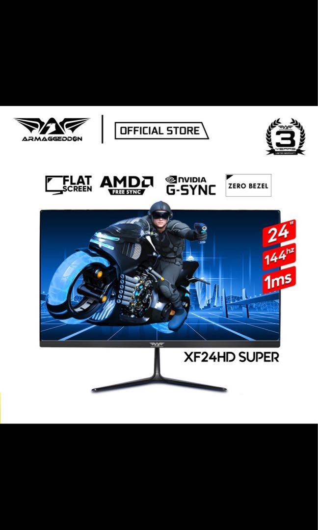 Armageddon 24 144hz gaming monitor, Computers & Tech, Parts ...