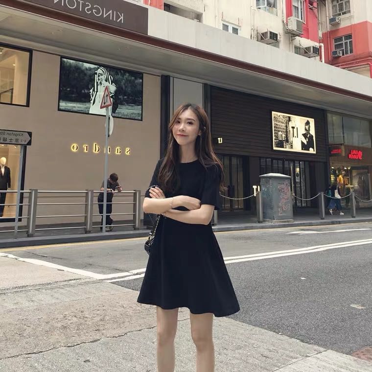 Basic Black Dress, Women's Fashion, Tops, Sleeveless on Carousell