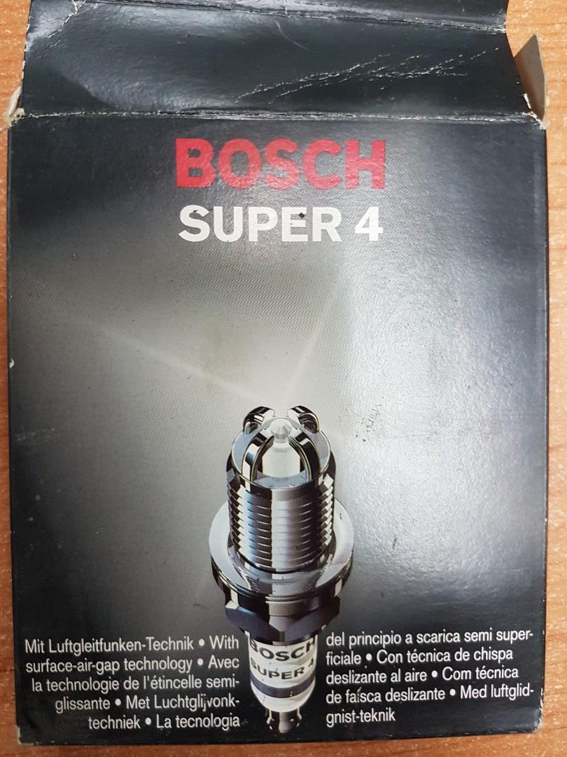 Bosch Super 4 (FR78X) Spark Plugs, Car Accessories, Accessories on ...