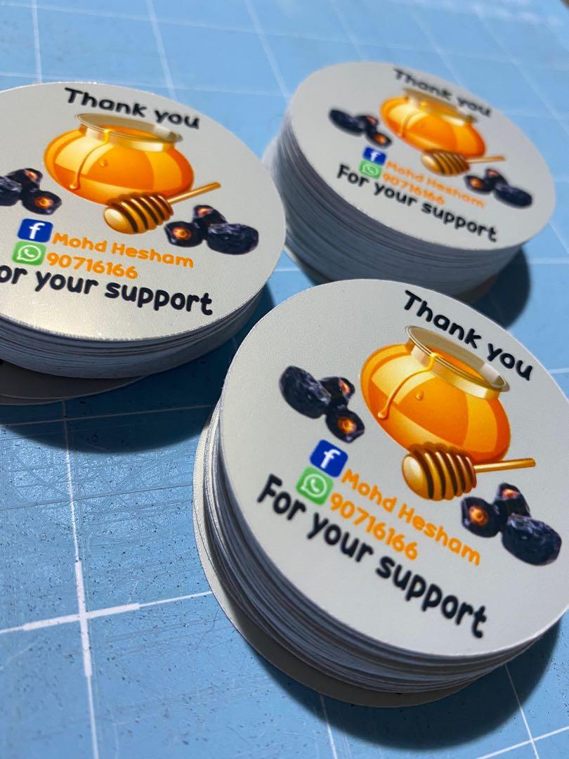 Business logo sticker, business sticker, food Label, sticker design ...