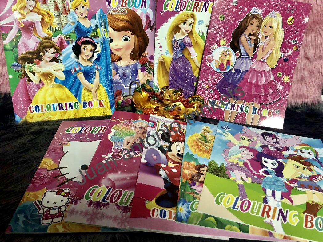 Coloring Book with stickers, Hobbies & Toys, Stationary & Craft, Other ...