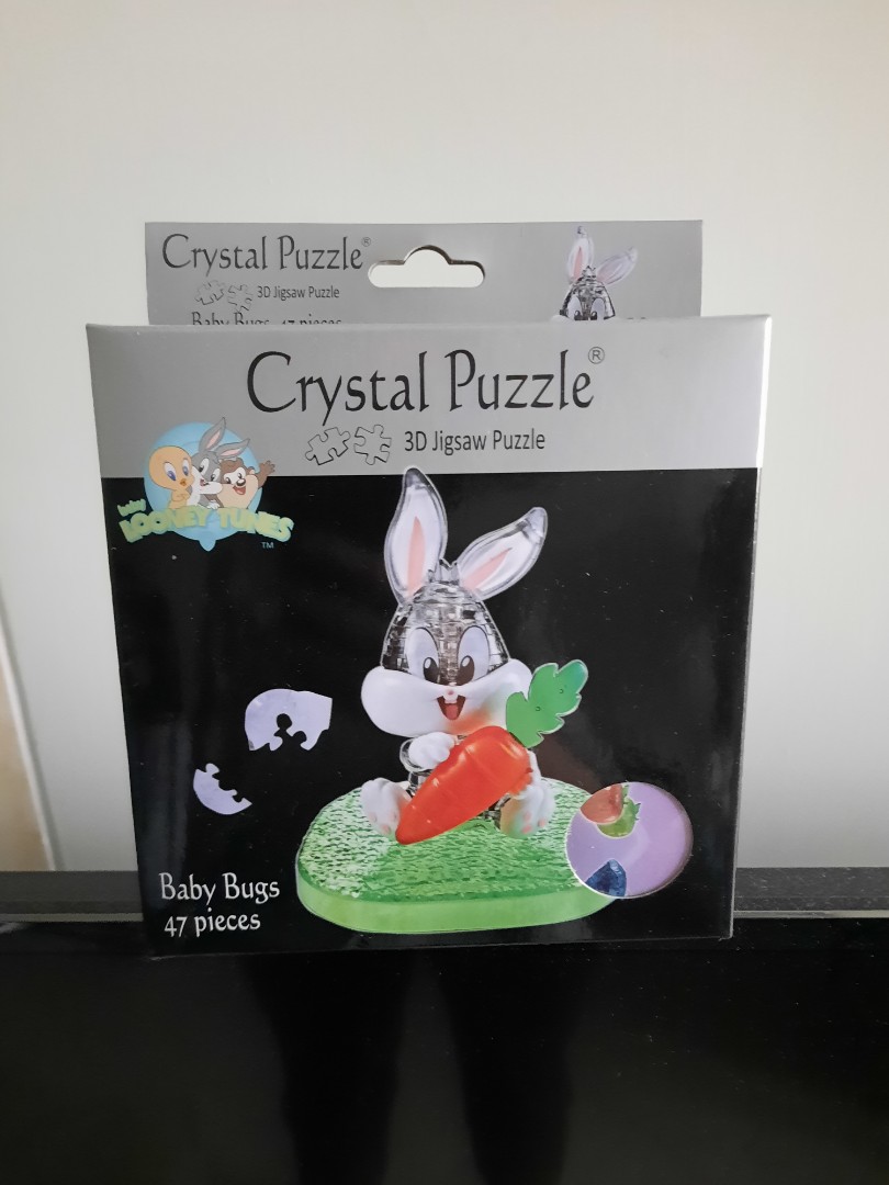 Crystal Puzzle Baby Bugs 賓尼兔 3D 砌圖, 興趣及遊戲, 玩具 & 遊戲類 - Carousell