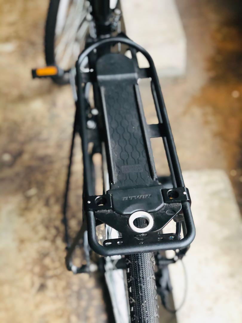 Decathlon hybrid bike - Riverside 100 with pannier rack, Sports ...