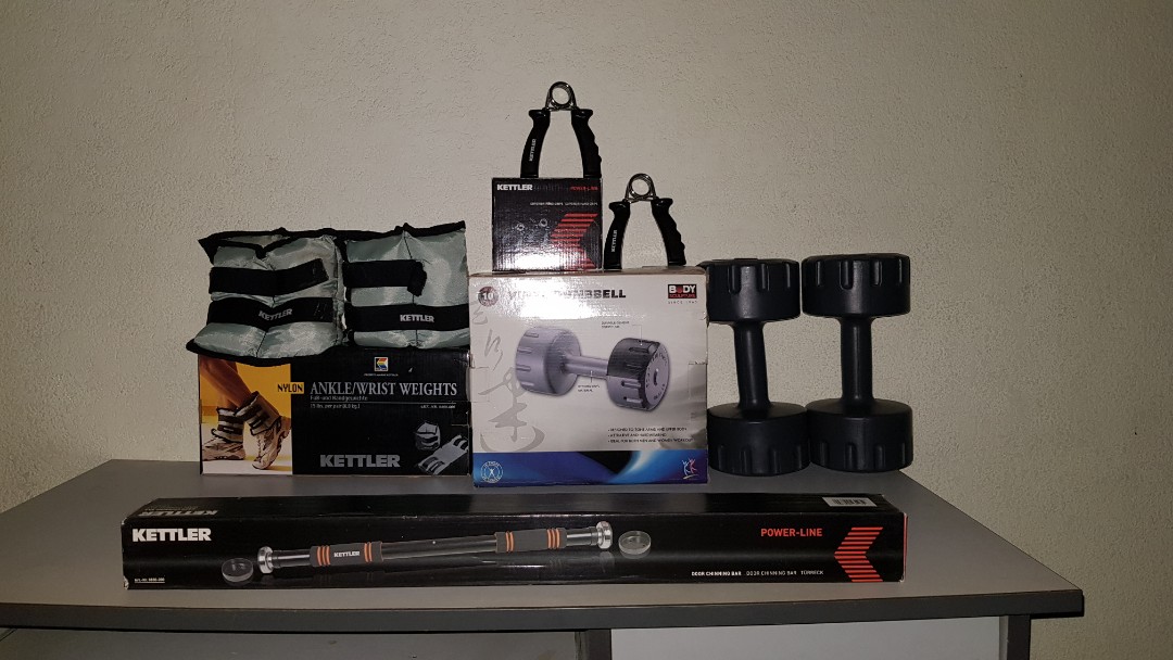 Dumb bell /chin up bar/ ankle weight/hand gripper, Sports Equipment ...