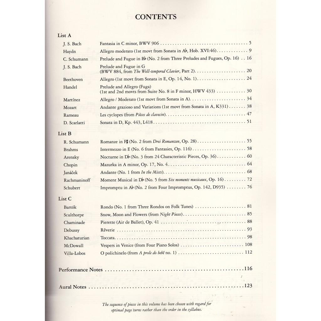 Grade 8 Piano Anthology Examination Pieces For 2021 And 2022 Hobbies