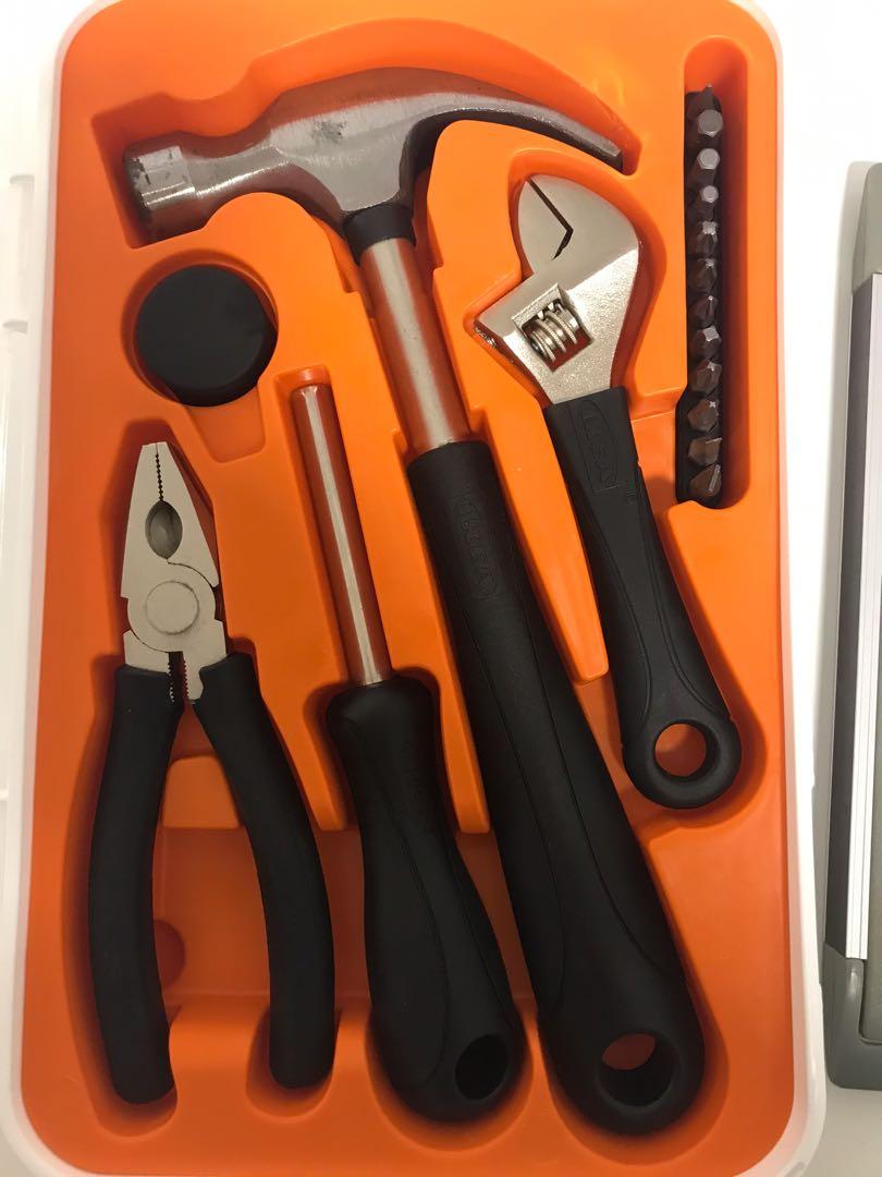 Ikea Fixa 17-piece tool set & level, Furniture & Home Living, Furniture ...